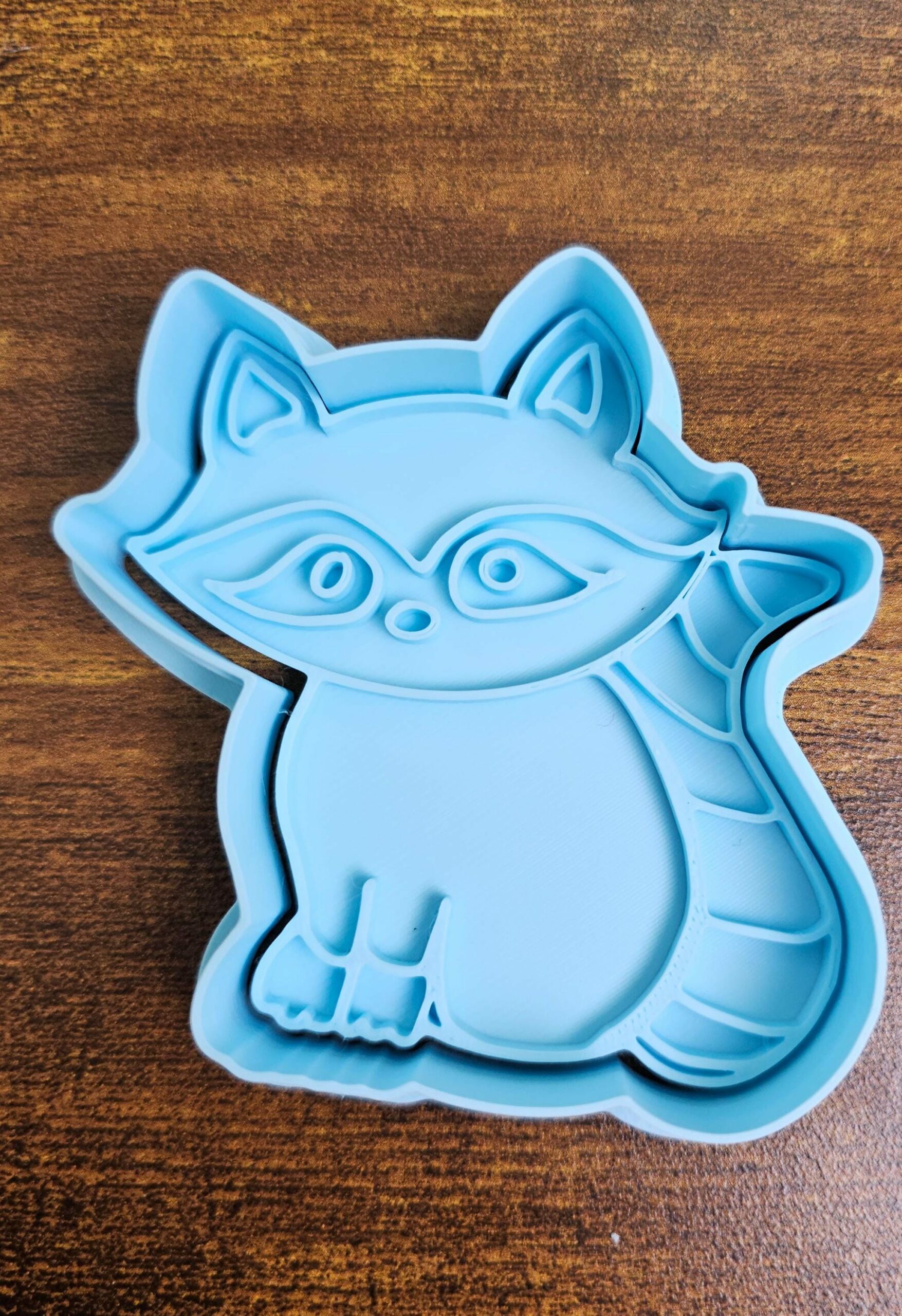 Raccoon Cookie Cutter & Stamp Bundle – Set of 3 Playful Designs ...